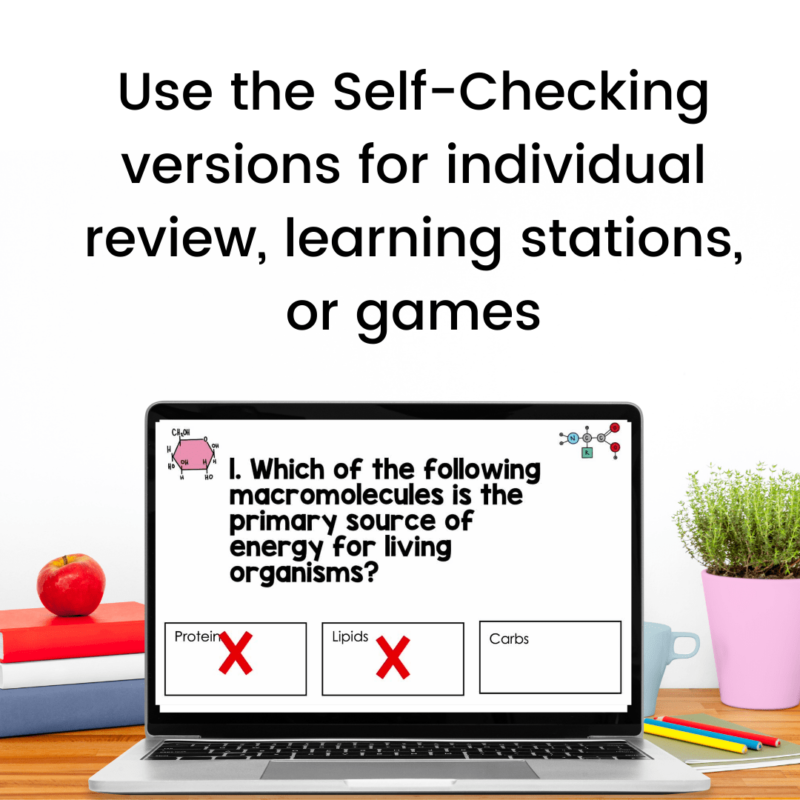 Biomolecules Review Task Cards – The Learning Hypothesis